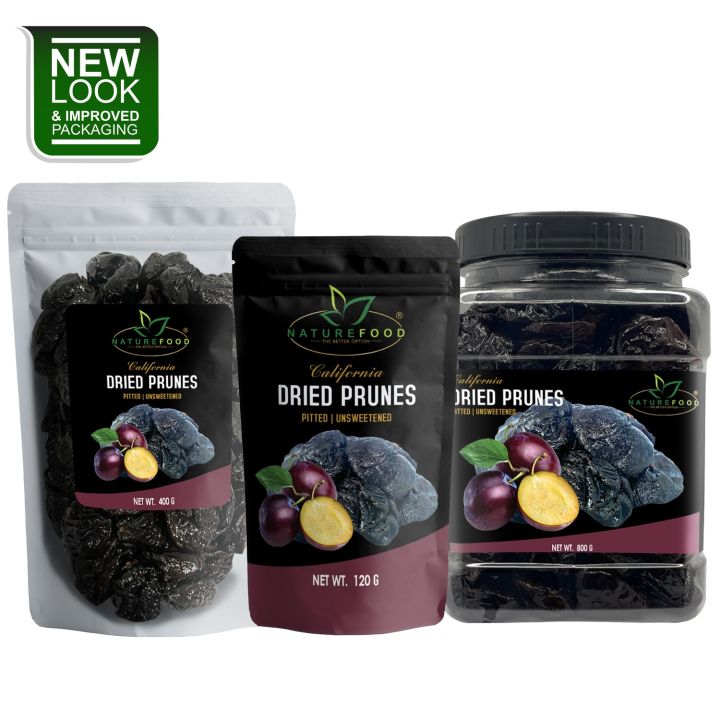 California Dried Prunes (Pitted, Unsweetened, Low Carb, High Fiber ...