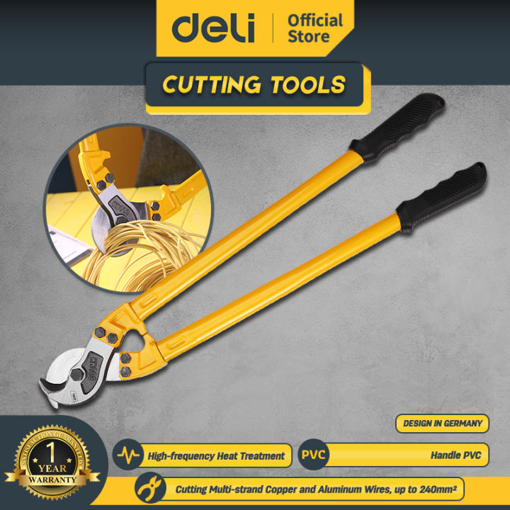Deli Tang Potong Kabel Besar Kuat dan Kokoh / Deli Cable Cutter ...