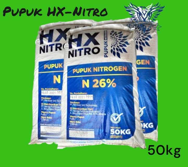 Karungan Hx Nitro 50kg Pupuk UREA 26% NITROGEN 26% Untuk Mempercepat ...