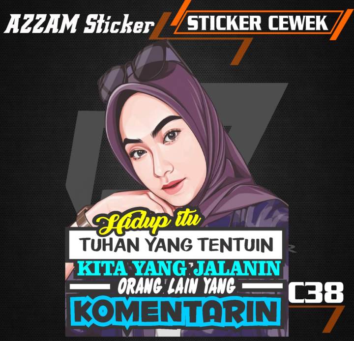 Stiker KATA cewek vektor mobil TRUCK custom Sticker Print cewek keren ...