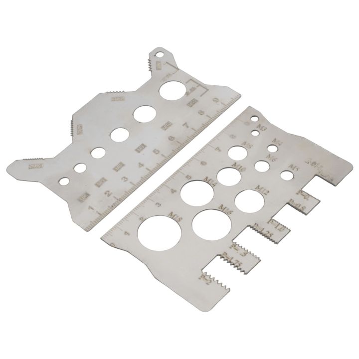 【DECOUSE】 2PCS Screw Thread Pitch Gauge Ruler for Fast and Accurate ...