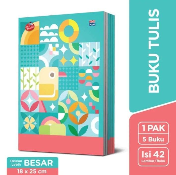 (5 pcs) BUKU TULIS SIDU MAXI 42 LEMBAR / BUKU SEKOLAH BOXY BIG BOSS ...