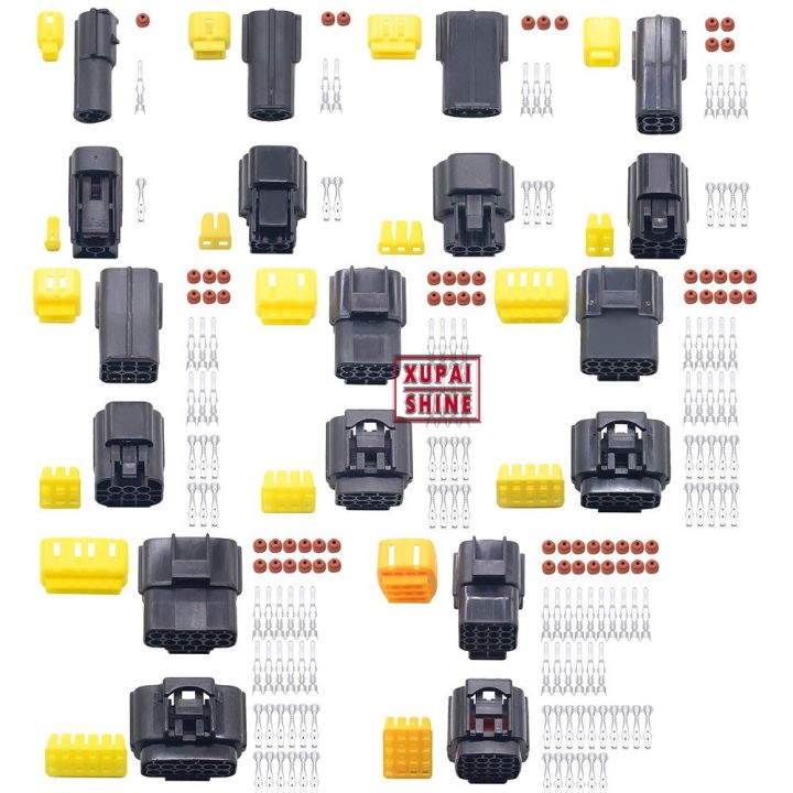 【XPS】1 sets 2/3/4/6/8/10 Pin Way Waterproof Wire Connector Plug Car Auto Sealed Electrical Set ...