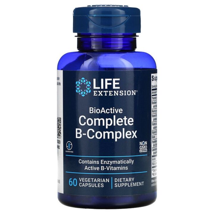 BioActive Complete B-Complex, 60 Vegetarian Capsules | Lazada PH