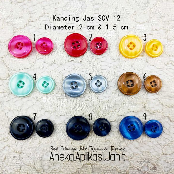 1 LUSIN KANCING JAS SCV 12 | Lazada Indonesia