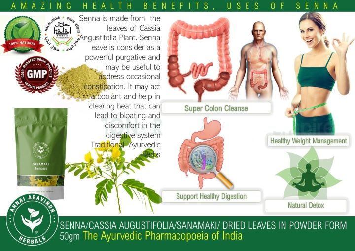 SENNA/CASSIA AUGUSTIFOLIA/SANAMAKI/NILAVAGAI/ DRIED LEAVES IN POWDER ...