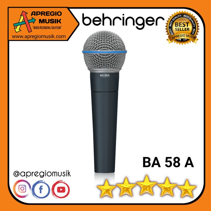 Behringer BA 85A BA85A BA 85 Microphone Vocal Dynamic ORIGINAL | Lazada ...