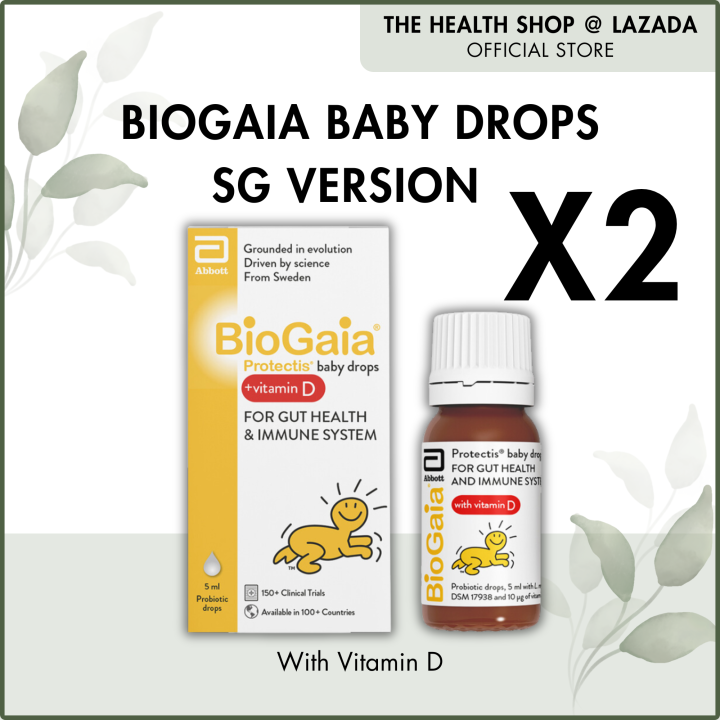 [SG Pack] Biogaia Probiotics Protectis Baby Drop with Vitamin D (5ml ...