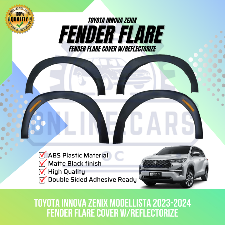 OC TOYOTA INNOVA ZENIX MODELLISTA 2023-2024 FENDER FLARE COVER W ...