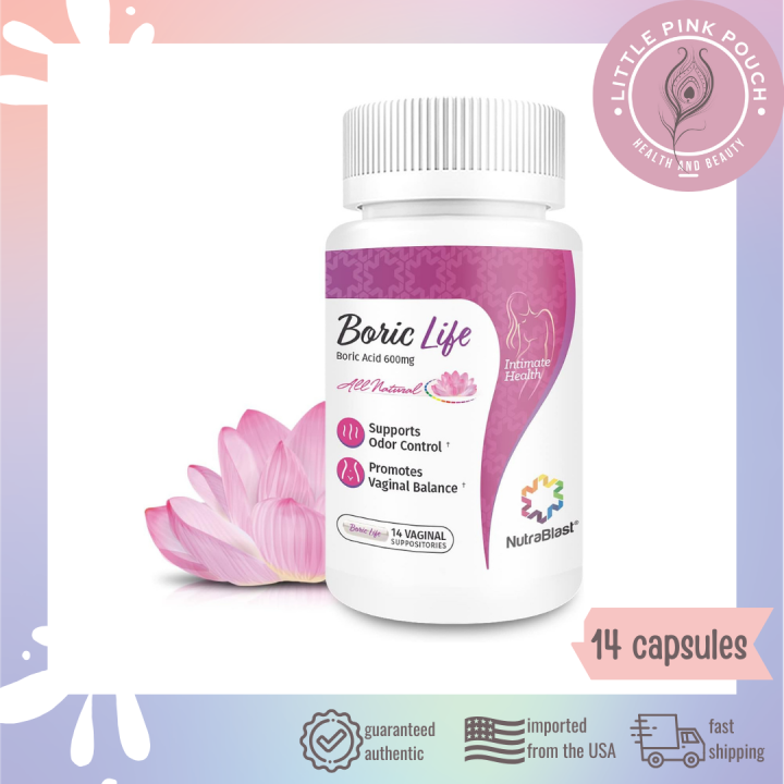 Boric Life, Boric Acid Vaginal Suppositories for BV, Yeast Infection ...