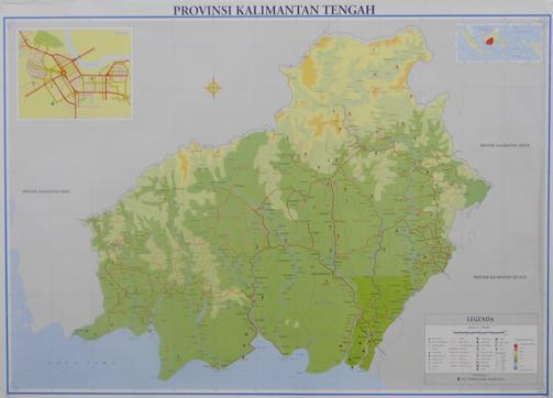 Peta Provinsi Kalimantan Tengah (Lipat) MP AP 151 | Lazada Indonesia
