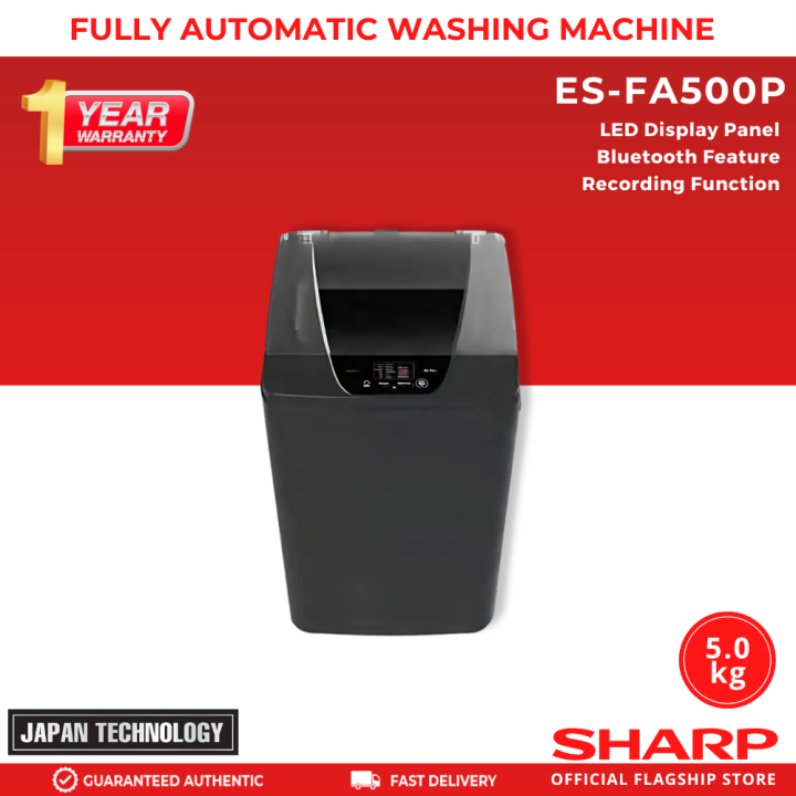 Sharp ES-FA500P 5.0 Kg. Fully Automatic Top Load Washing Machine ...