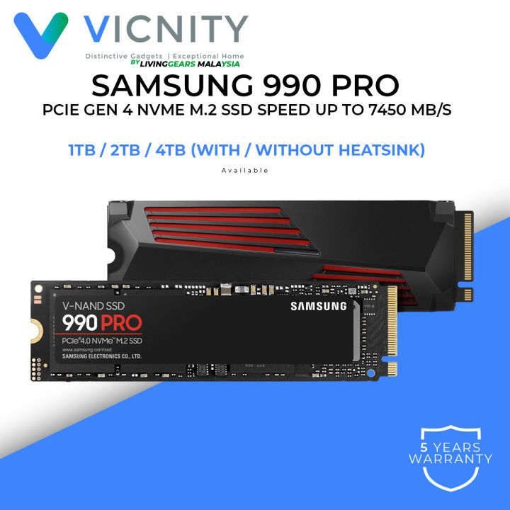 Samsung 990 PRO Series SSD 1TB / 2TB / 4TB M.2 SSD PCIE GEN 4 NVME | Lazada