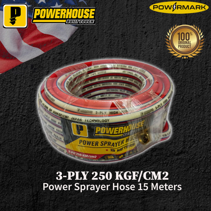 POWERHOUSE 3-PLY 250 KGF/CM2 Power Sprayer Hose 15 Meters [POWERMARK ...