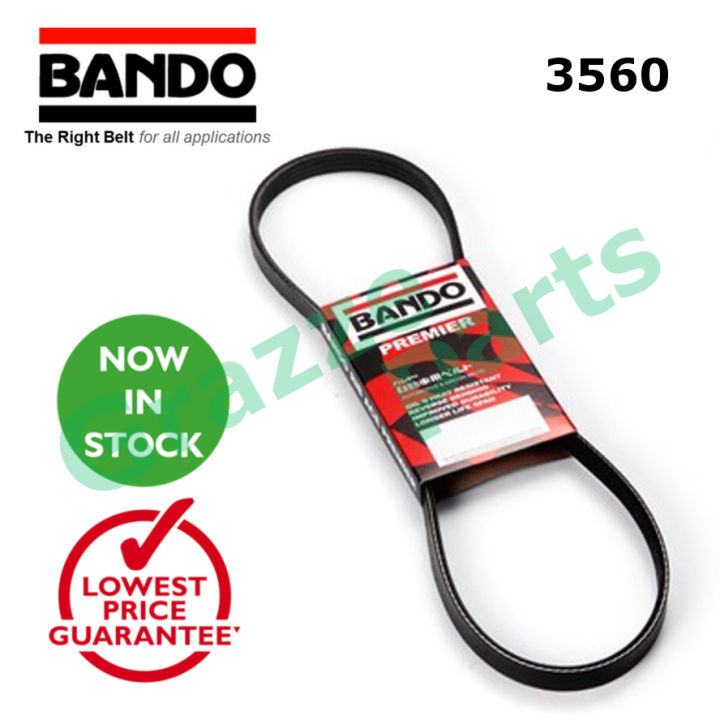 Bando RPF V Fan Belt 3560 for Air Cond / Alternator / Power Steering Isuzu D-Max DMax 2.5 2014 1 ...
