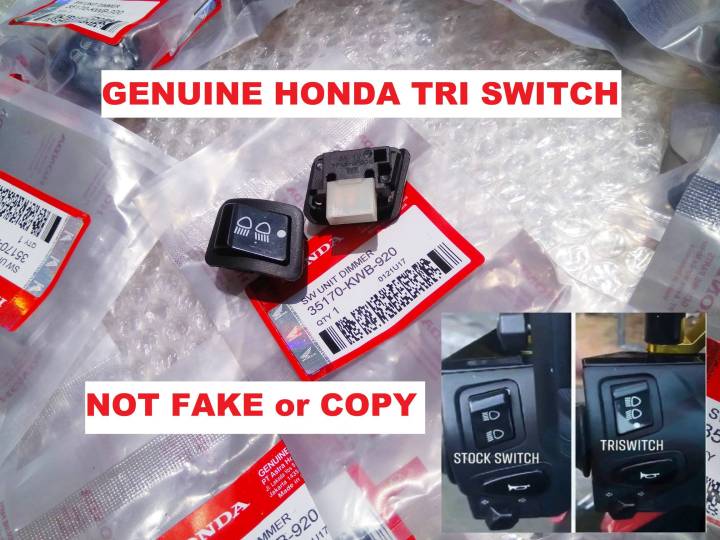 Honda Genuine Tri Switch (Headlight Switch with OFF) Beat Fi V1 V2 Wave ...
