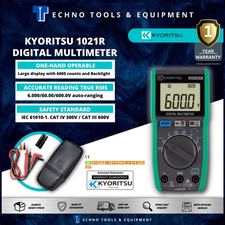 KYORITSU 1021R Digital Multimeter -100% New & Original | Lazada