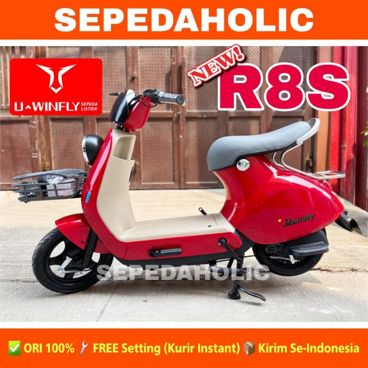 Sepeda Motor Listrik UWINFLY REDFISH 8 / RF8S / R8S Electric E Bike ...
