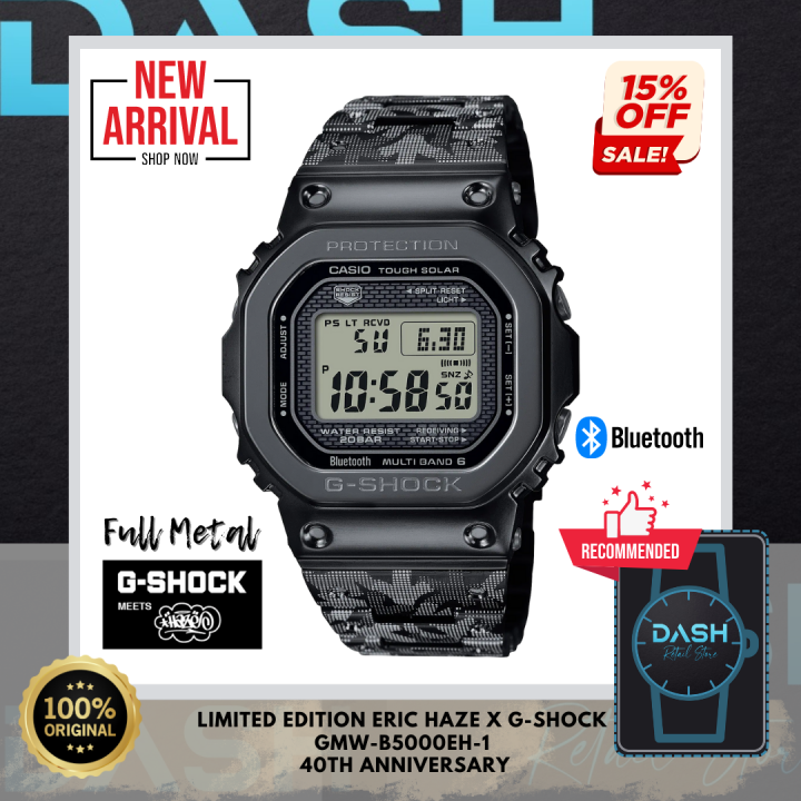 100% ORIGINAL Limited edition Eric Haze x G-Shock GMW-B5000EH-1 for ...