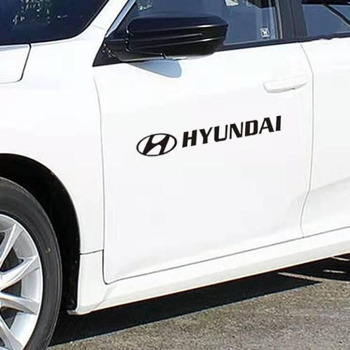 KT-2Pcs Car Hyundai Refit sticker（Black）B-19 | Lazada PH