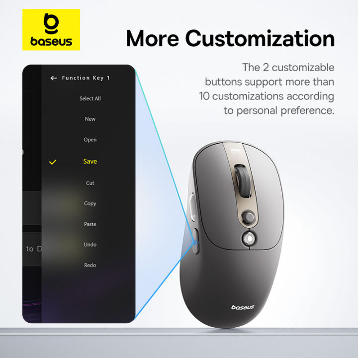 Baseus Editor Series Wireless Mouse with Long Battery Life Digital ...