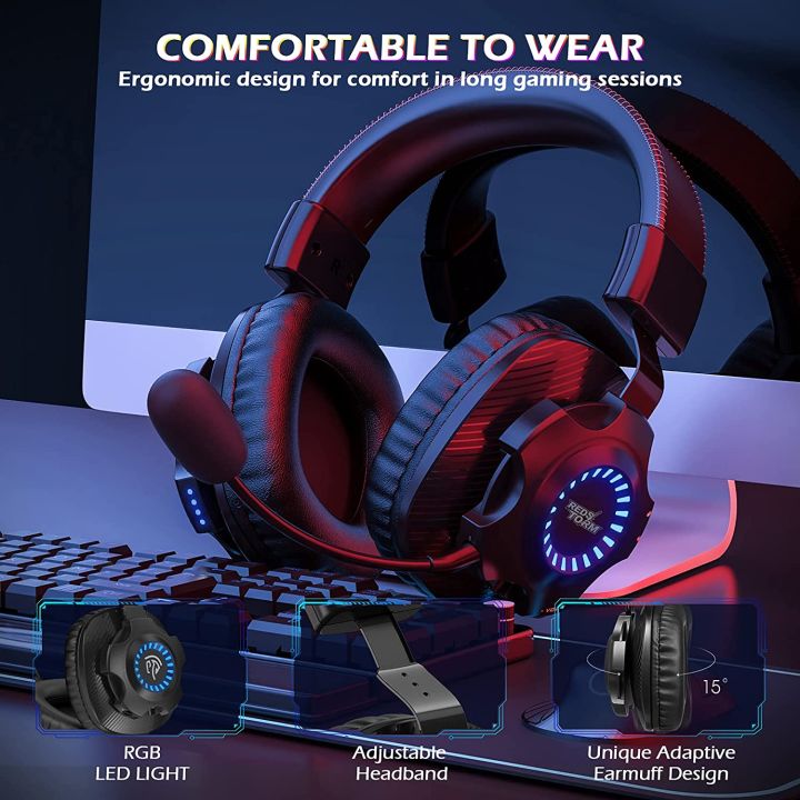 Gaming Headphone Headset Wireless Super Bass with Mic | Lazada Indonesia