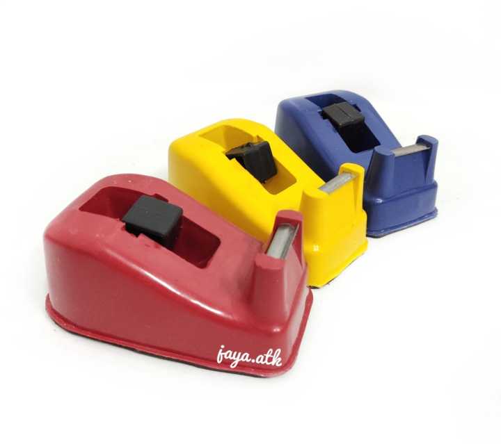 TAPE DISPENSER PEMOTONG ISOLASI SOLASI MINI KECIL MURAH NO.25 WARNA ...