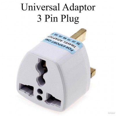 3-Pin Universal Adapter Plug Head UK 3 Pin Malaysia China Plug Socket ...