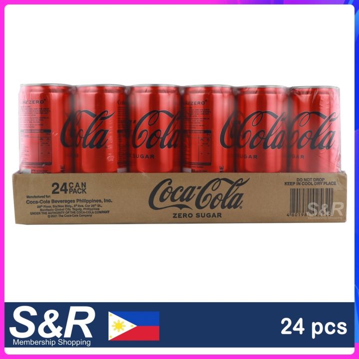 Coke Zero Softdrinks 24 cans x 320mL | Lazada PH