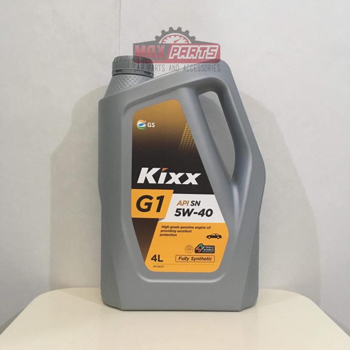 Kixx G1 API SN 5W-40 4L (FULLY SYNTHETIC GASOLINE ENGINE OIL) | Lazada PH