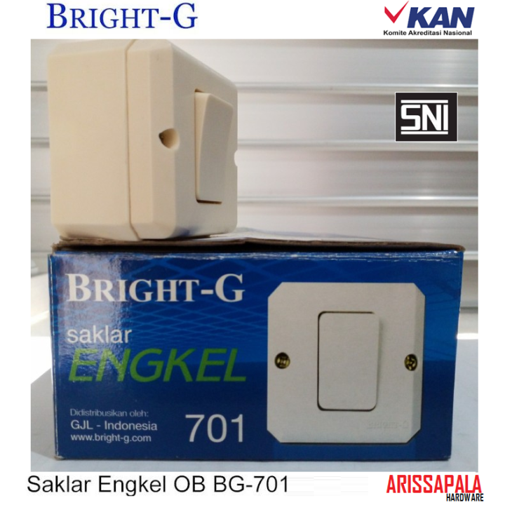 Saklar Engkel Tunggal OB Sakelar Lampu Tempel Dinding Tembok Single ...