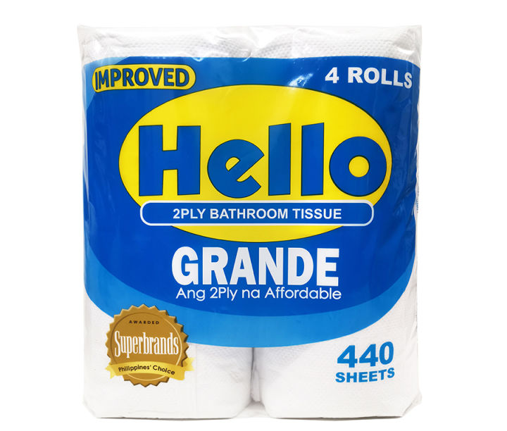 Hello Grande Bathroom Tissue 4 Rolls | Lazada PH