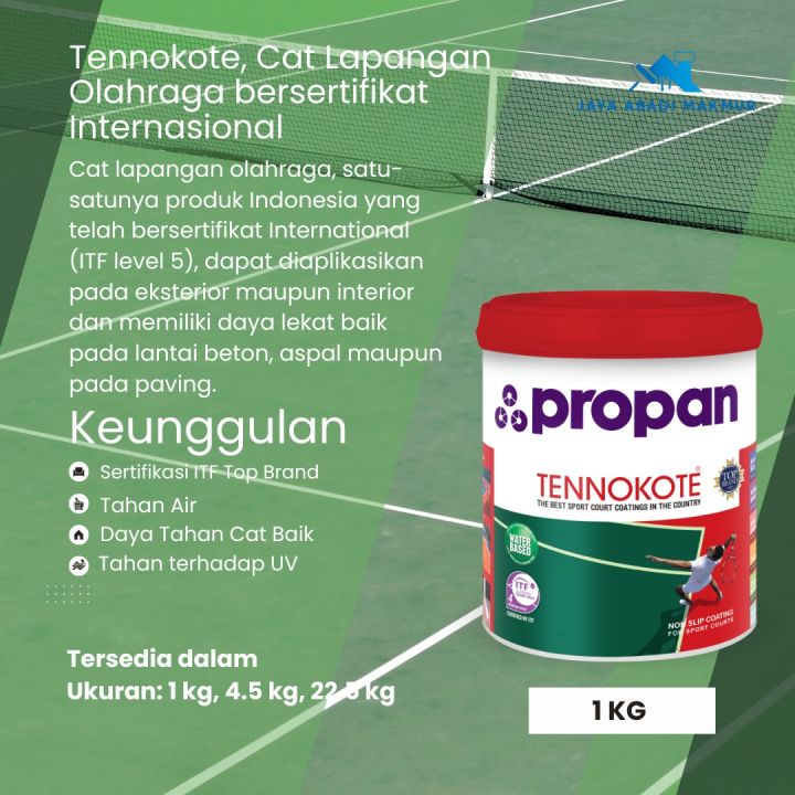 Propan Tennokote TNK 1000 WA 1 kg / Cat Lapangan Olahraga / Warna Ready ...