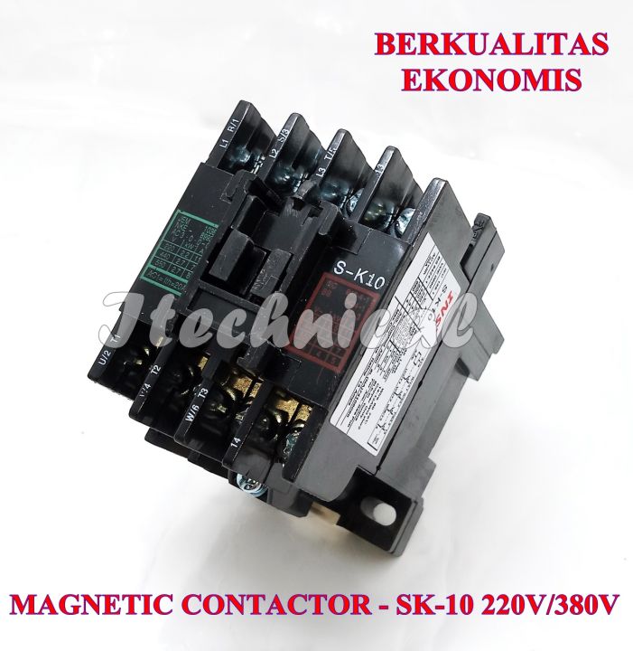 MAGNETIC CONTACTOR SK-10 220V 380V / AC KONTAKTOR SK 10 220VAC 380 VAC ...
