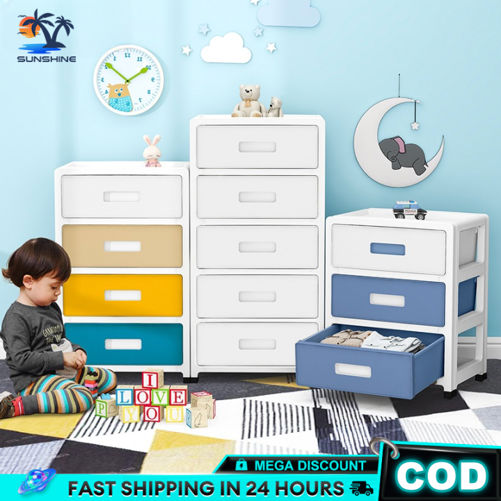 Drawer Cabinet For Baby Plastic Storage Organizer For Clothes With ...