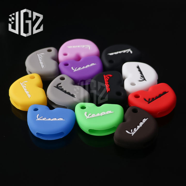 for Vespa Silicone Rubber Key Cover Motorcycle Key Case Shell Cover ...