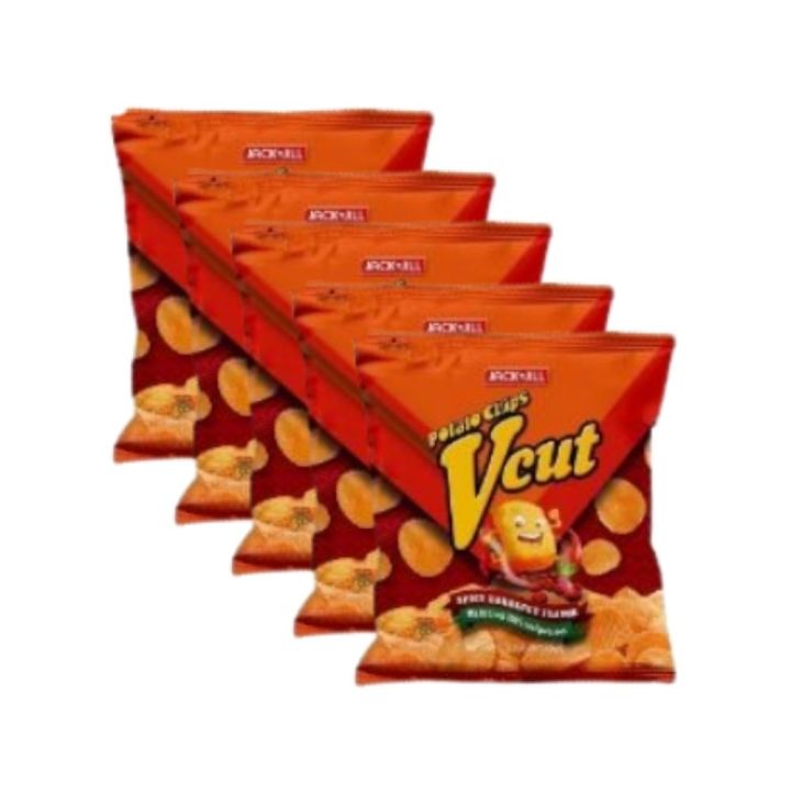 V-Cut Spicy Bbq 25g Solo Size - Pack of 5s | Lazada PH