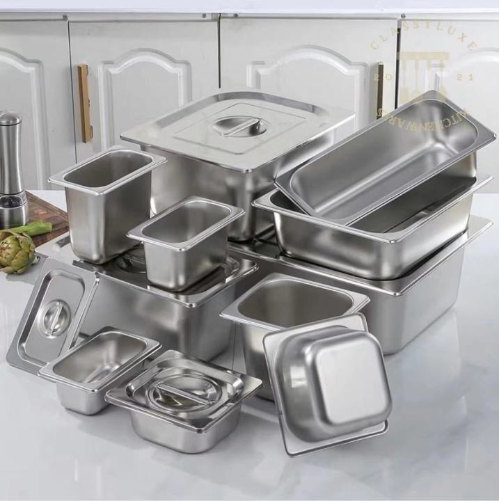 Classy Luxe Stainless Steel Buffet Food Storage Gastronome Container ...