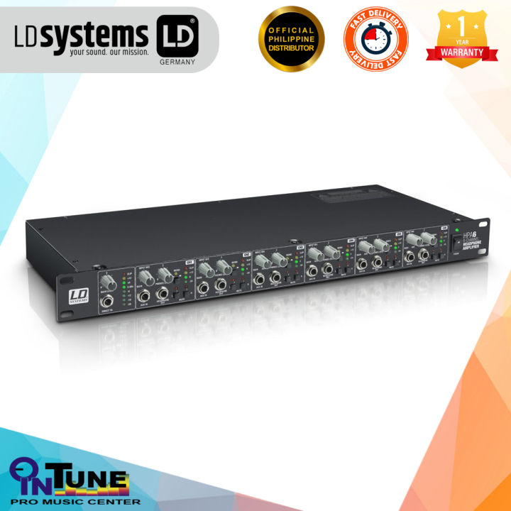 LD Systems LDHPA6 6-Channel Rackmount Headphone Amplifier | Lazada PH