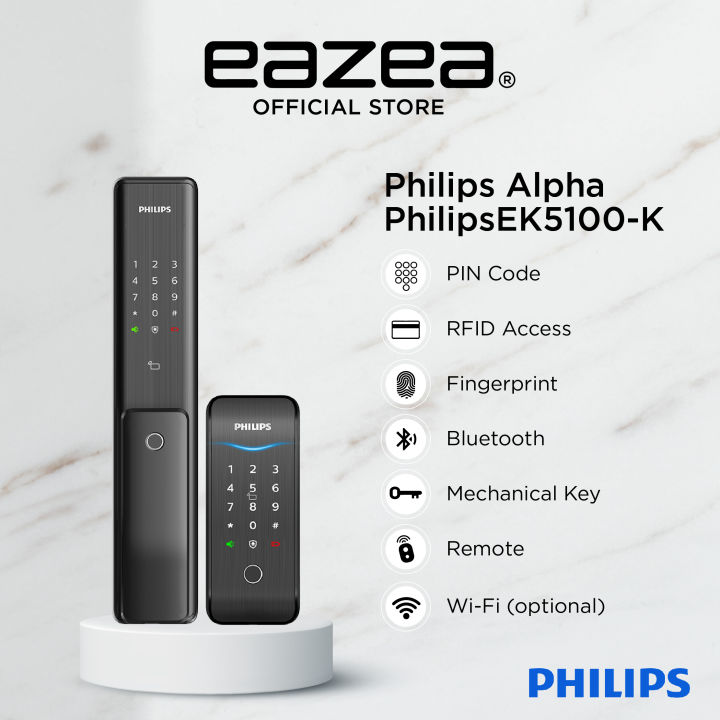 [Door + Gate] Philips Alpha Digital Door Lock + Philips EK5100-K ...