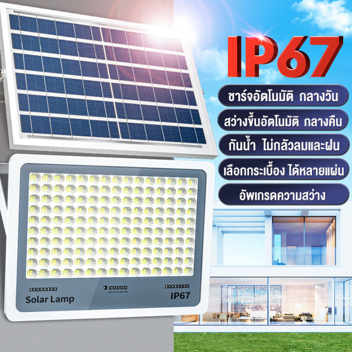 ไฟพลังงานแสงอาทิตย์กลางแจ้งกันน้ํา IP67 Solar Light สวิตช์เซ็นเซอร์ ...
