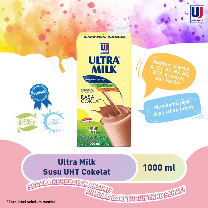 Ultra Milk Susu UHT Cokelat 1L | Lazada Indonesia