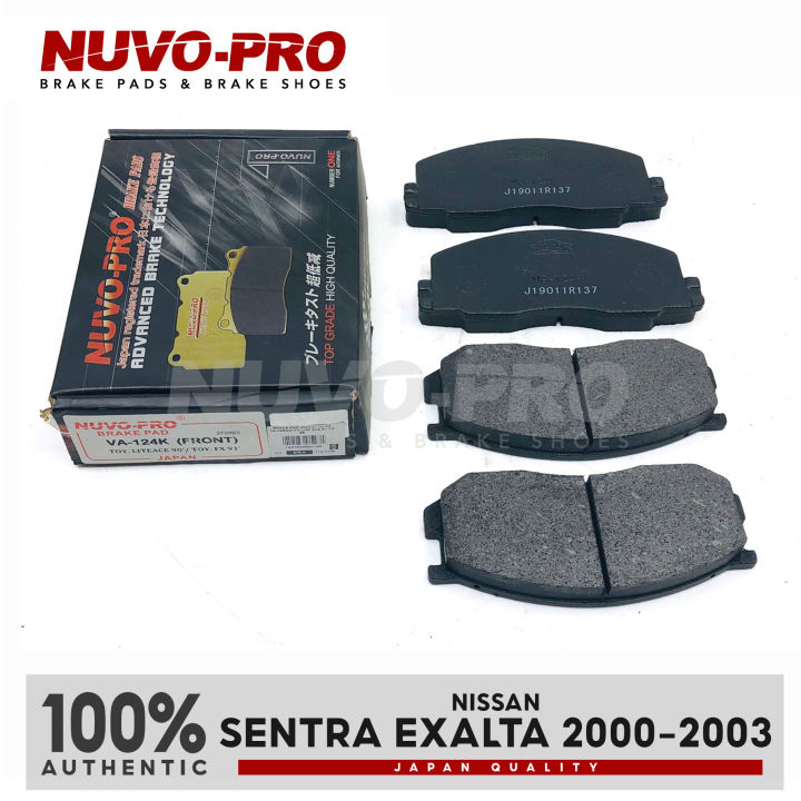 Nuvo-Pro Brake Pad Front Toyota Hi-ace 2019 Present VA-124K SET | Lazada PH