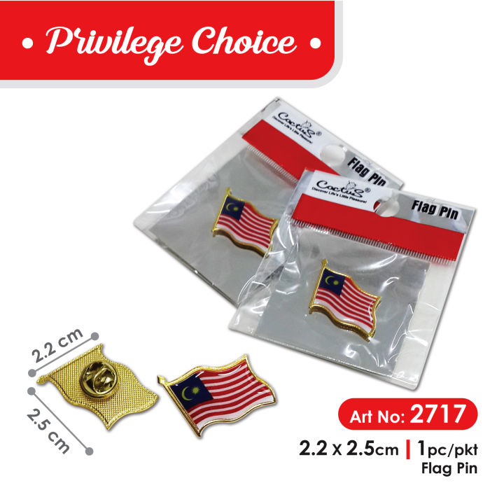 [Buy 1 Free 1] 2717 - Malaysia Flag Collar Pin Malaysia Flag Pin Collar ...