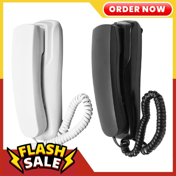 Small Wall Mounted Corded Telephone Home Office Fixed Landline | Lazada PH
