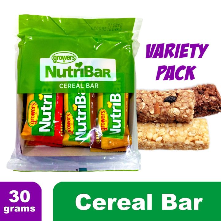 (Pack of 6's) Growers NUTRIBAR Variety Pack (Assorted Flavors) | Lazada PH