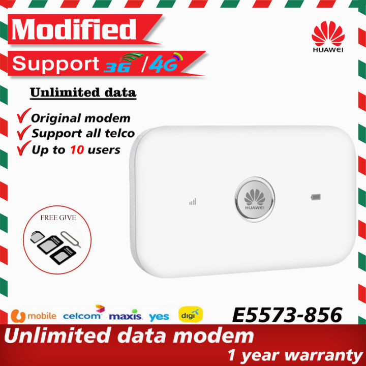 ⊿Huawei Modified Modem E5573s-856 Portable Modem 4G LTE pocket WiFi ...