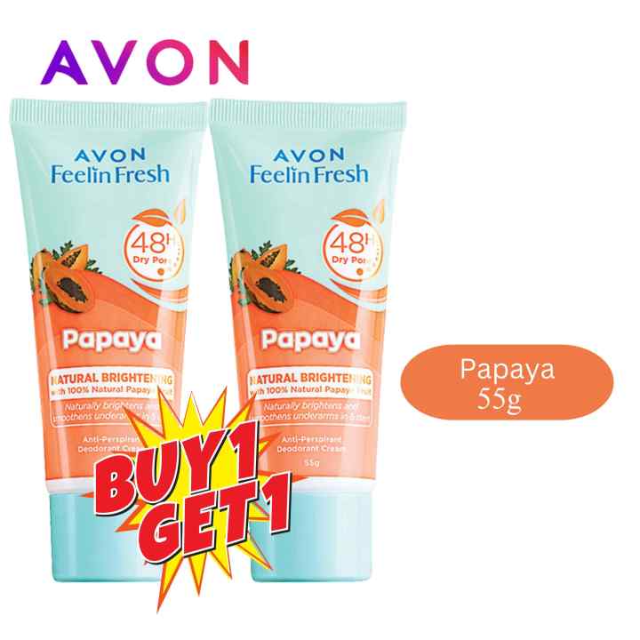 Avon Feeling Fresh Quelch Papaya 55g | Lazada PH
