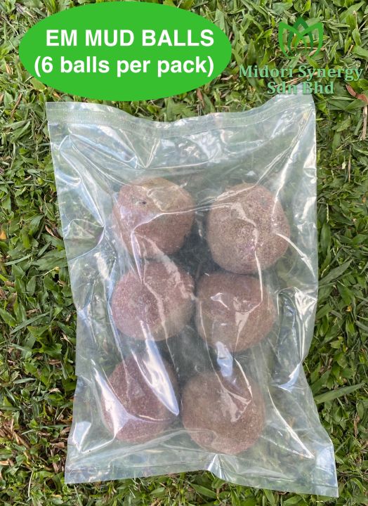 EM Mud Balls (6 balls per packet), by EMRO, wastewater treatment ...