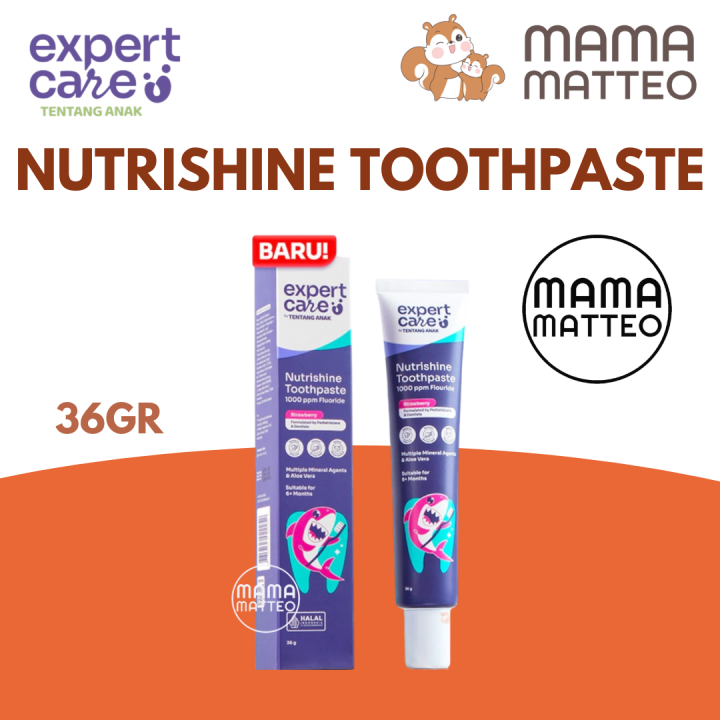 EXPERT CARE Nutrishine Toothpaste 36gr / Pasta Gigi Odol Bayi Anak Kids ...